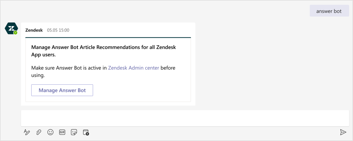 Zendesk for Microsoft Teams