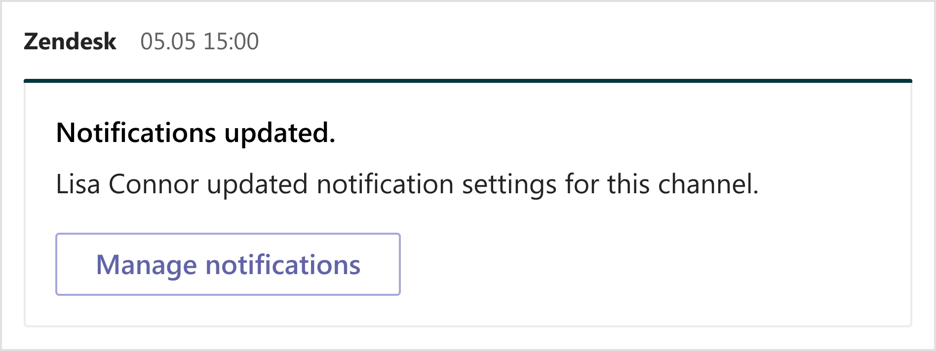 Zendesk for Microsoft Teams