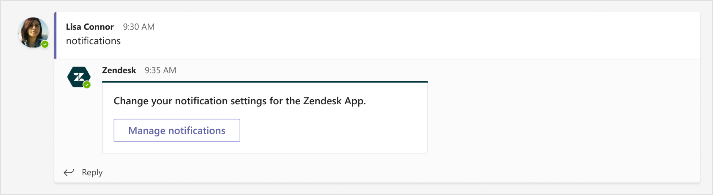 Zendesk for Microsoft Teams